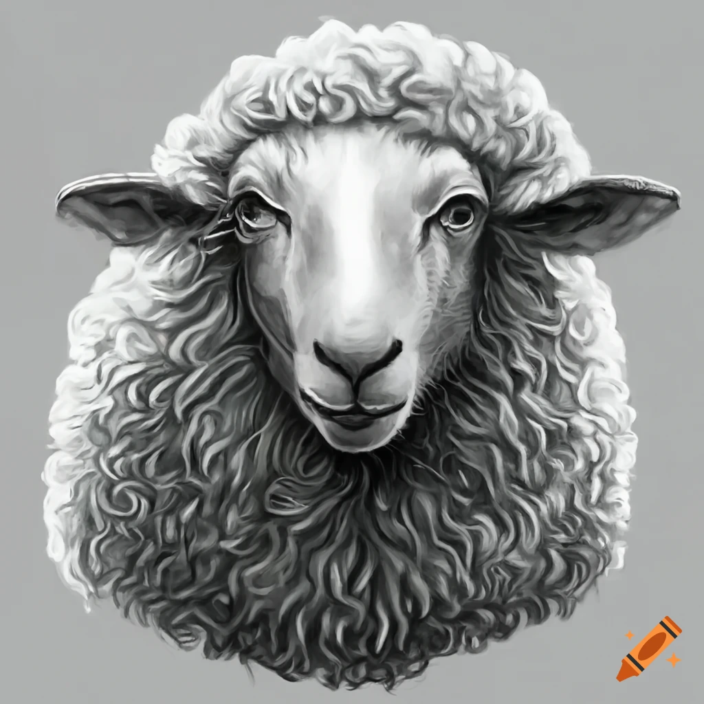 Funny image of a sheep wearing a captain's hat on Craiyon