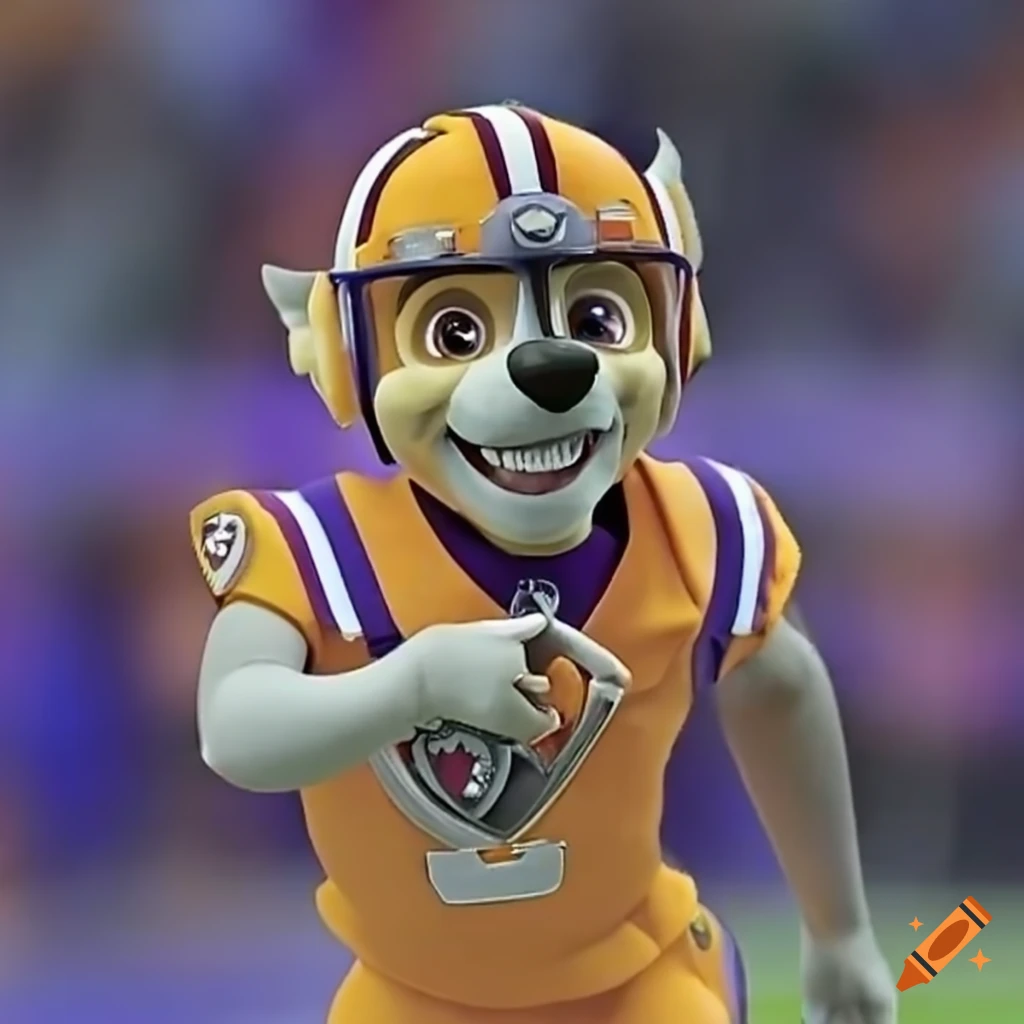 Ja'Marr Chase in Paw Patrol style on Craiyon