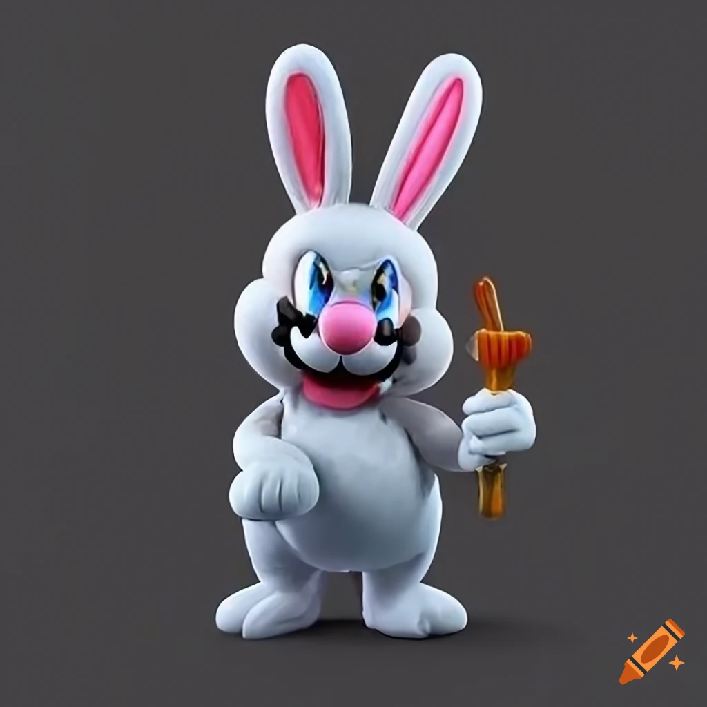 Super mario bunny character on Craiyon