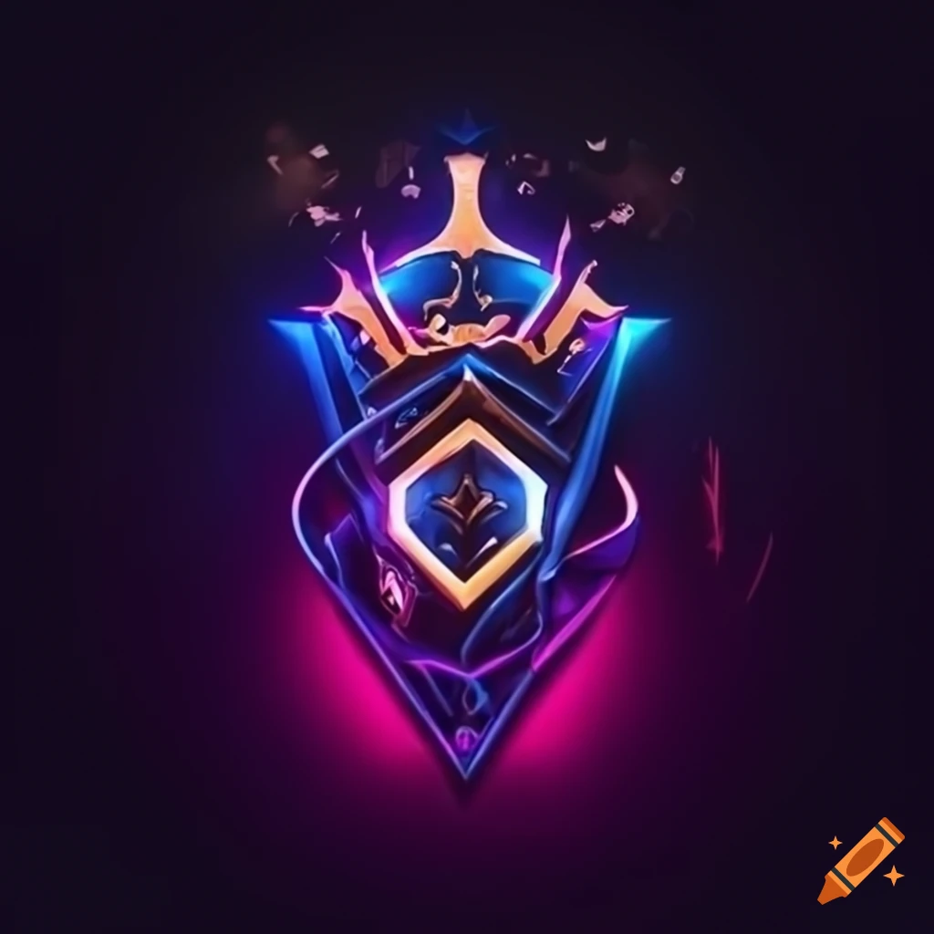 Esports team logo with a crown symbol on Craiyon
