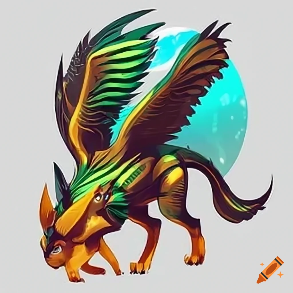 Detailed concept art of an animal hybrid on Craiyon