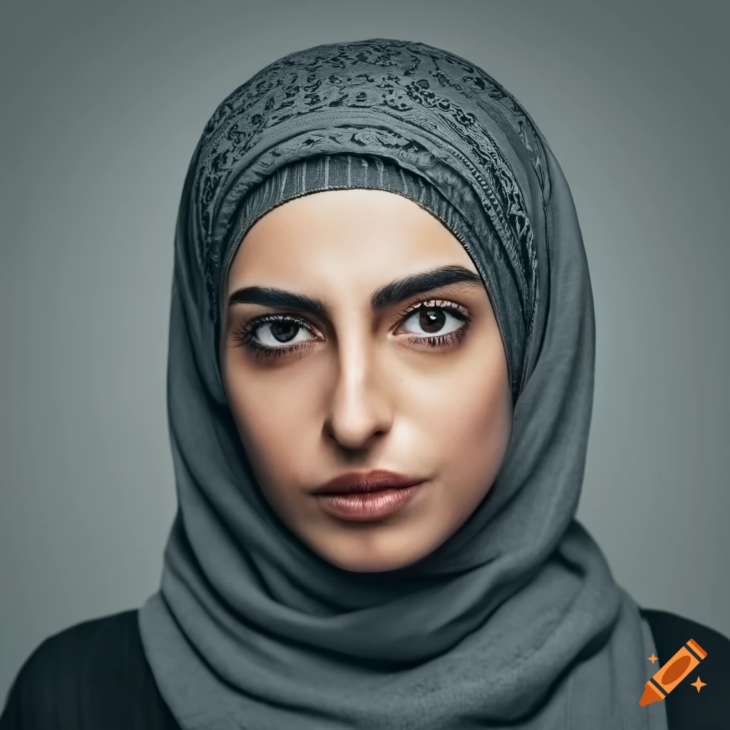 Portrait of a friendly syrian woman on Craiyon