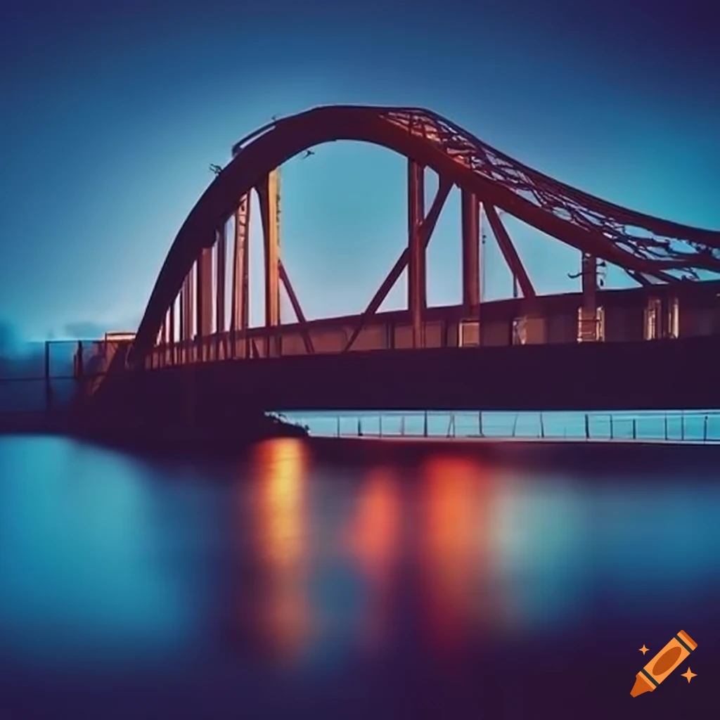 Image of bridge and buildings on Craiyon