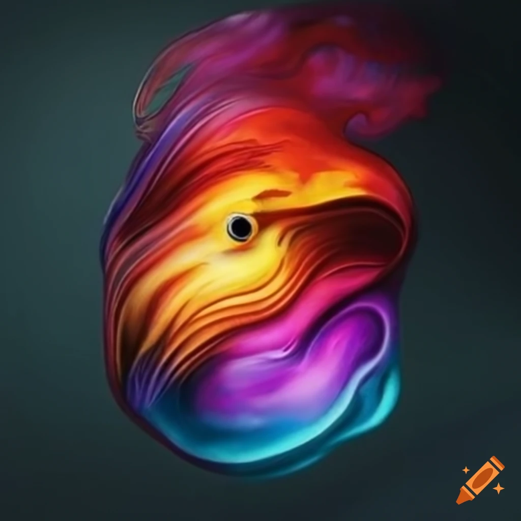 Abstract expressionistic airbrush artwork on Craiyon