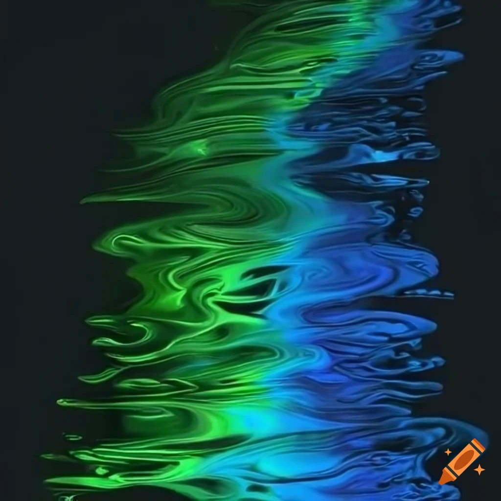 Abstract representation of data flowing through time on Craiyon