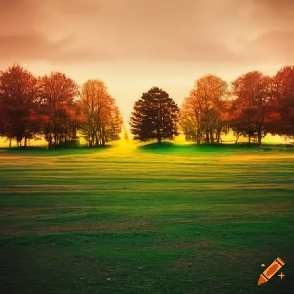 Beautiful field of trees on Craiyon