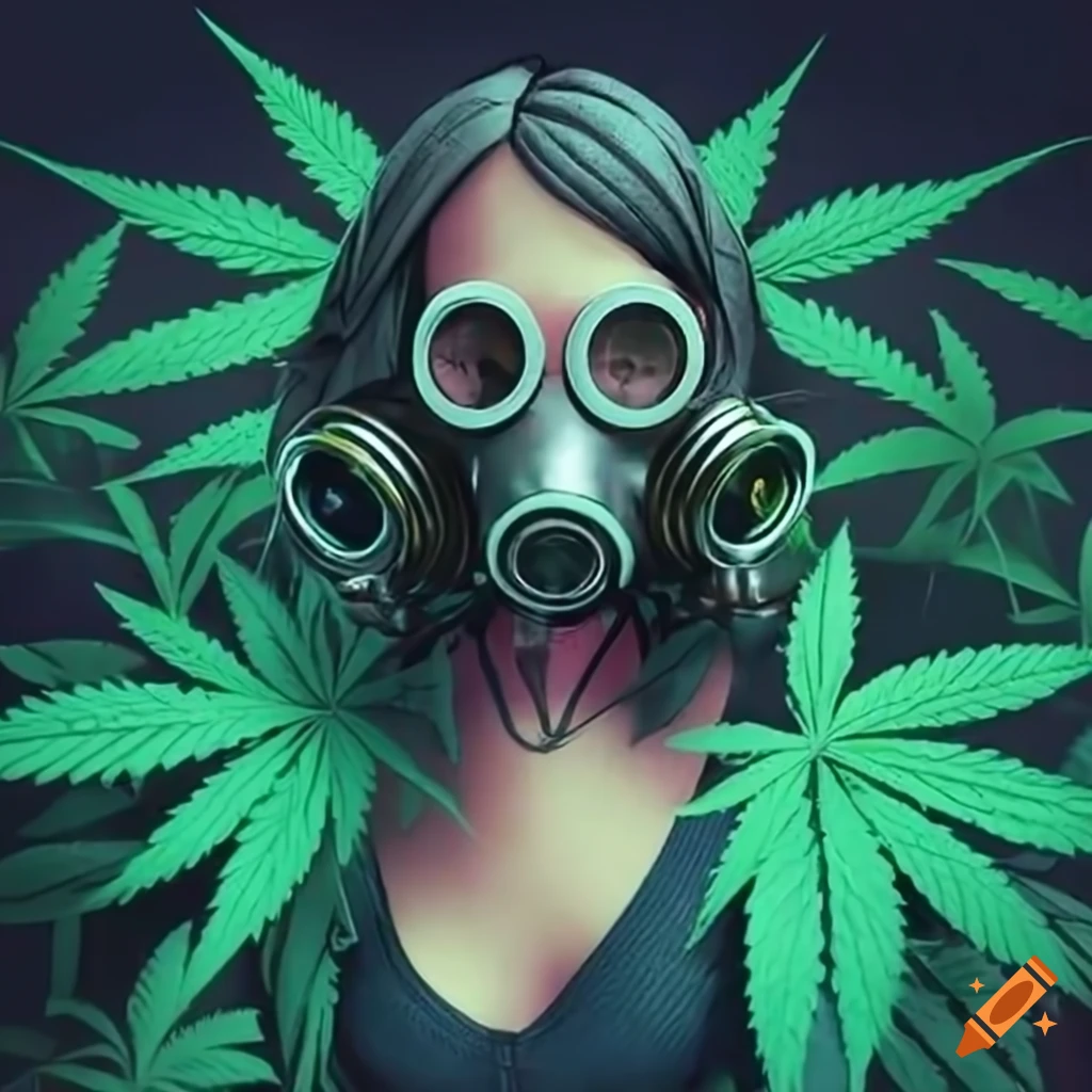 Gas Mask Smoke Weed Wallpaper