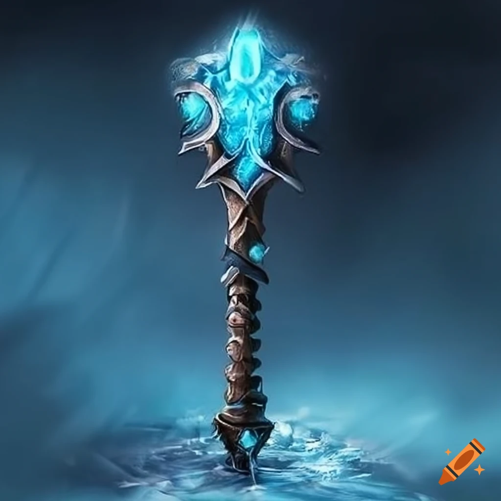 Ice-handed mace on Craiyon