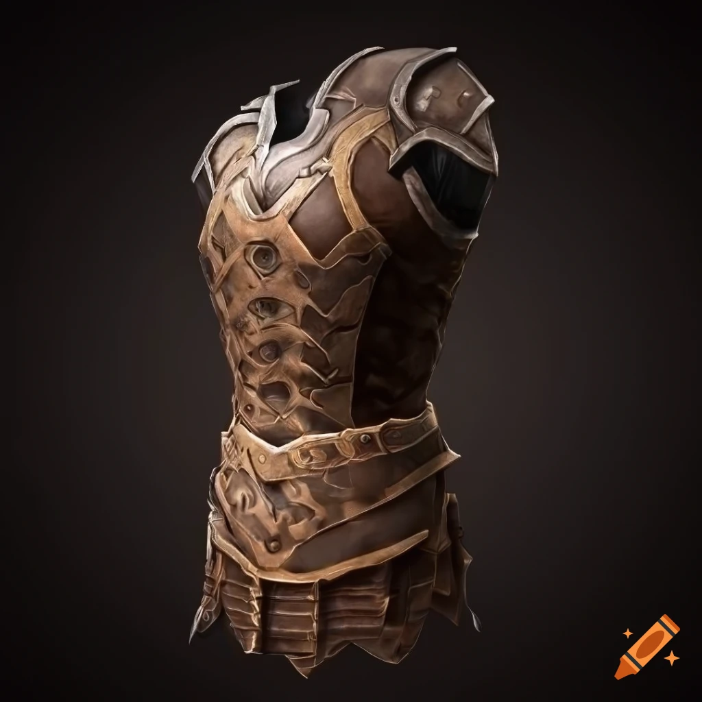 Texture of a simple cloth chest armor on Craiyon