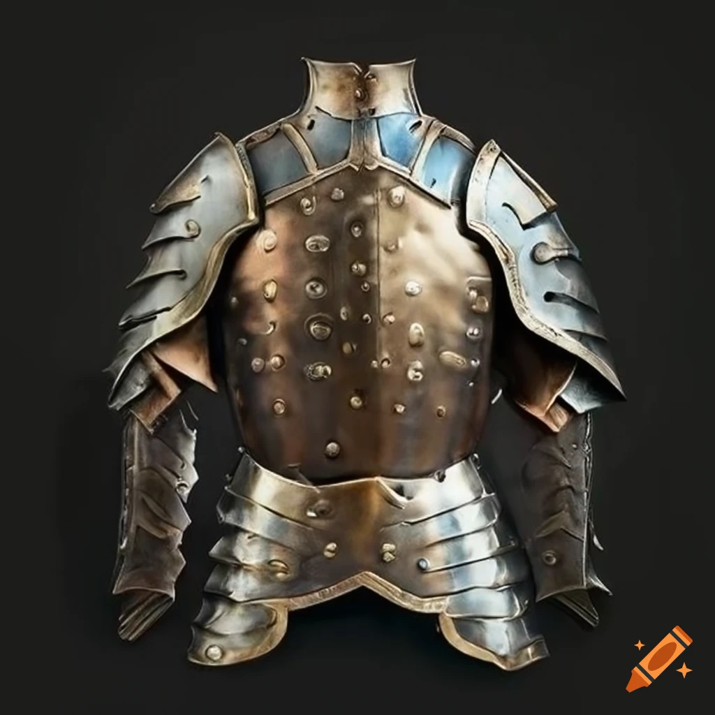 Metal plate armor for fantasy cosplay on Craiyon