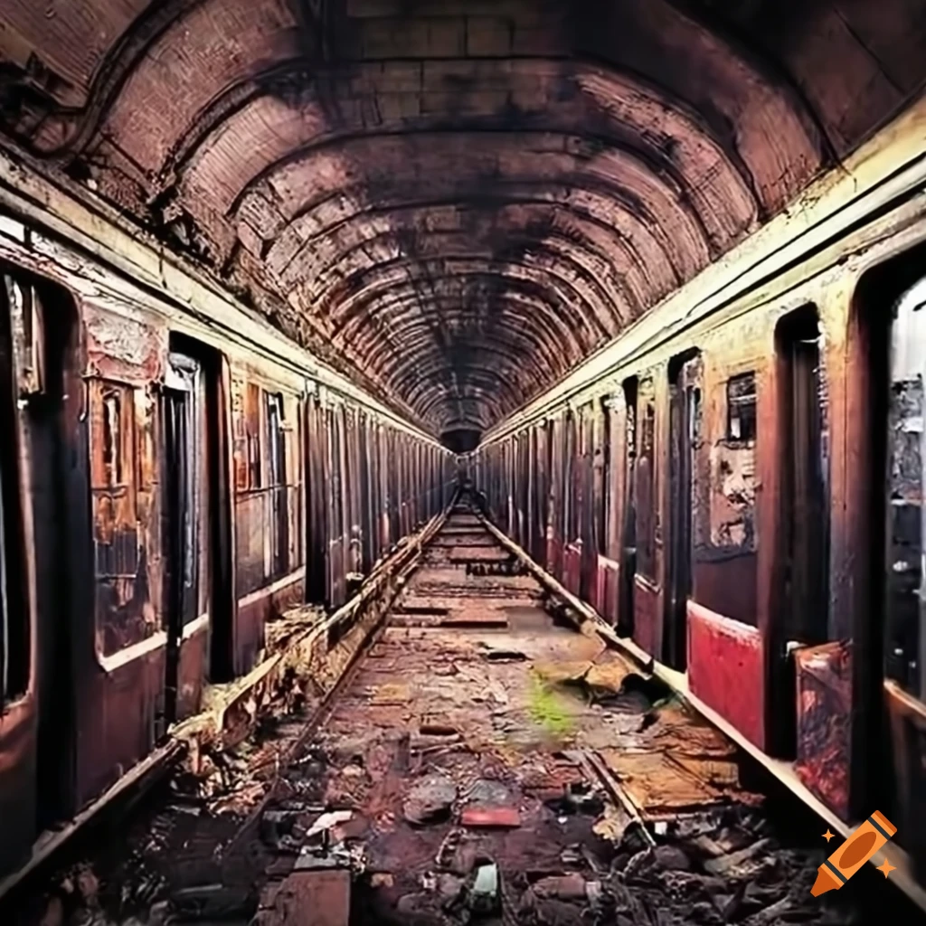 Abandoned new york subway from 1904 on Craiyon