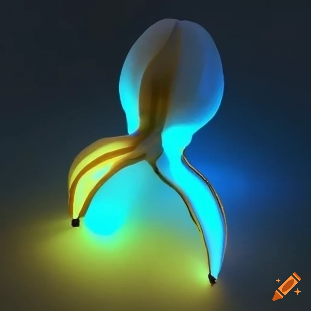 Ethereal glowing banana on Craiyon