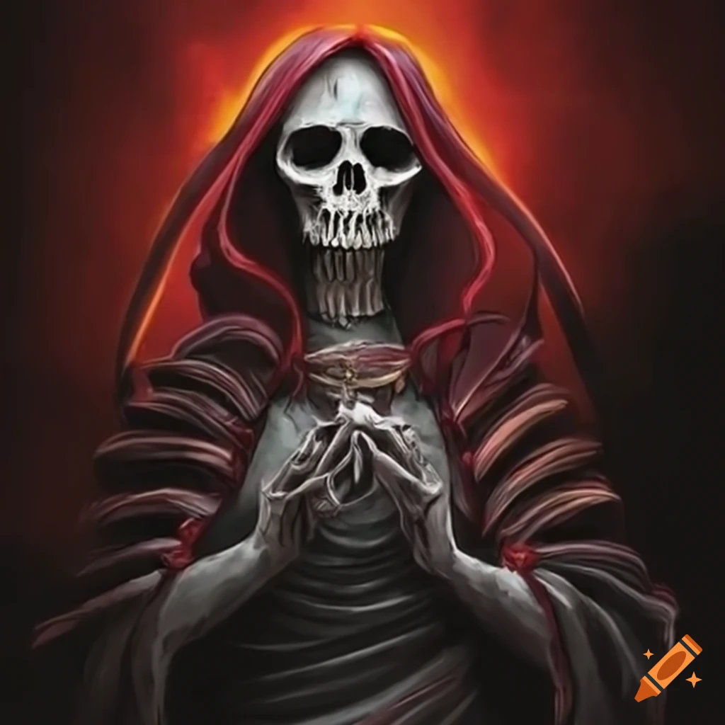 Symbolic representation of death on Craiyon