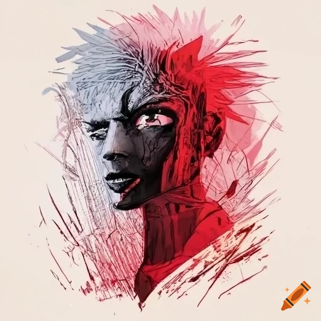 Sketchy motion graphic of a comic book poster on Craiyon