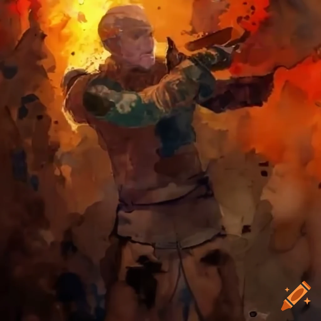 Image representing single-player mode in video games on Craiyon