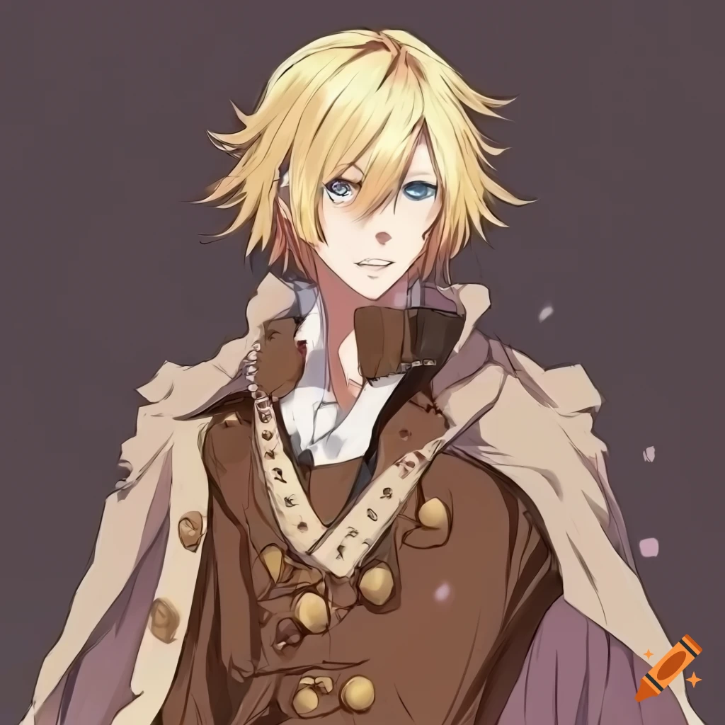Anime character with a fierce expression on Craiyon