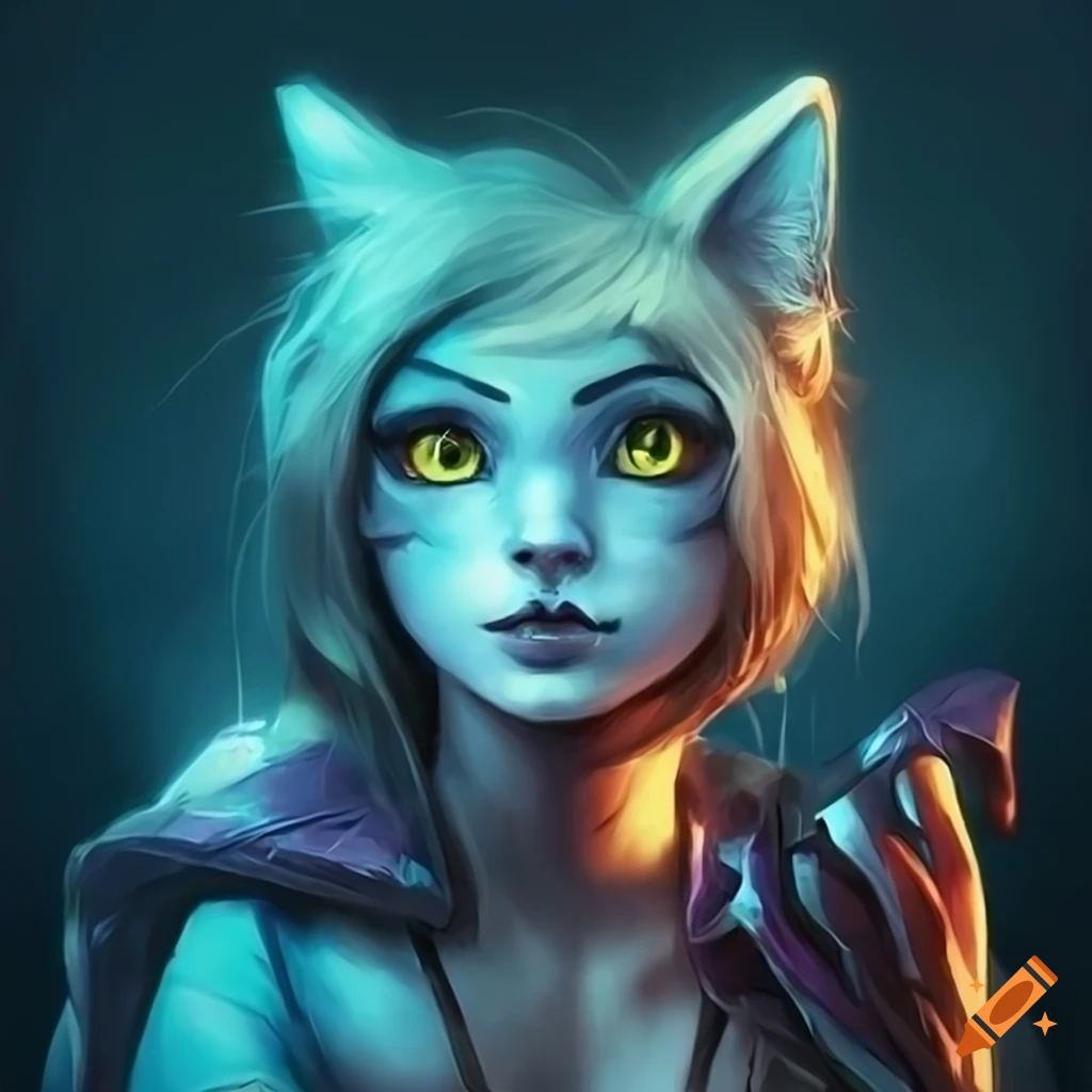 Photo of a female Yordle in League of Legends environment on Craiyon