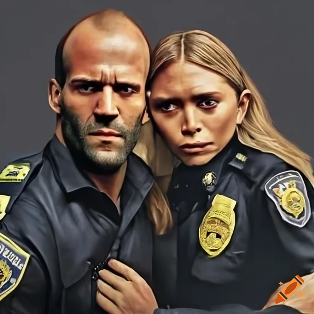 Hyperrealistic photo of two police officers hugging on Craiyon