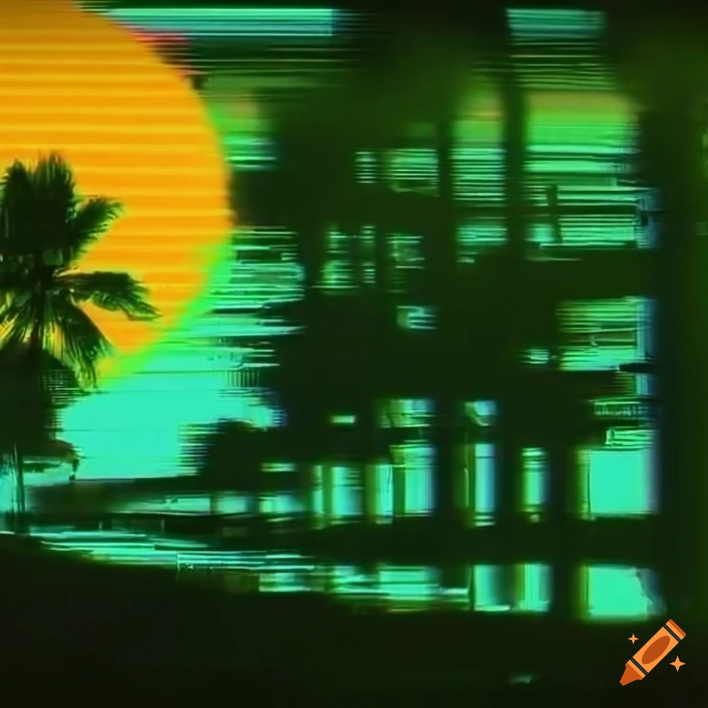 Vhs Aesthetic Palm Trees Blurred Coconut Palm Trees Background Hi Res