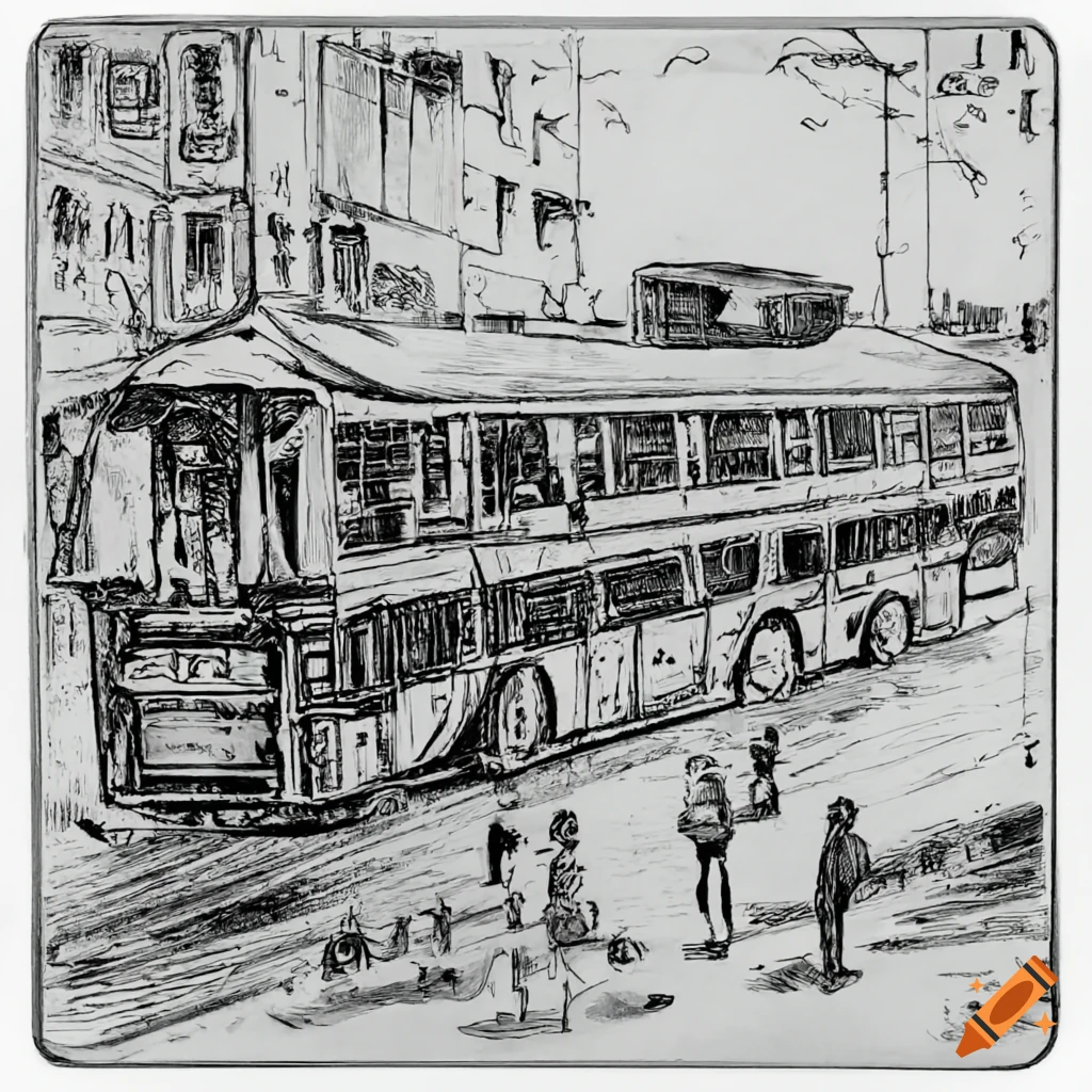 Detailed drawing of a public transport driver on Craiyon