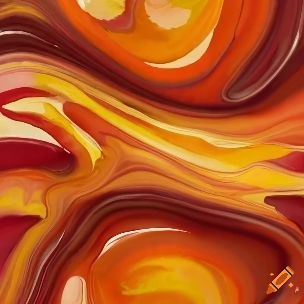 Swirling autumn colors in a watercolor painting on Craiyon