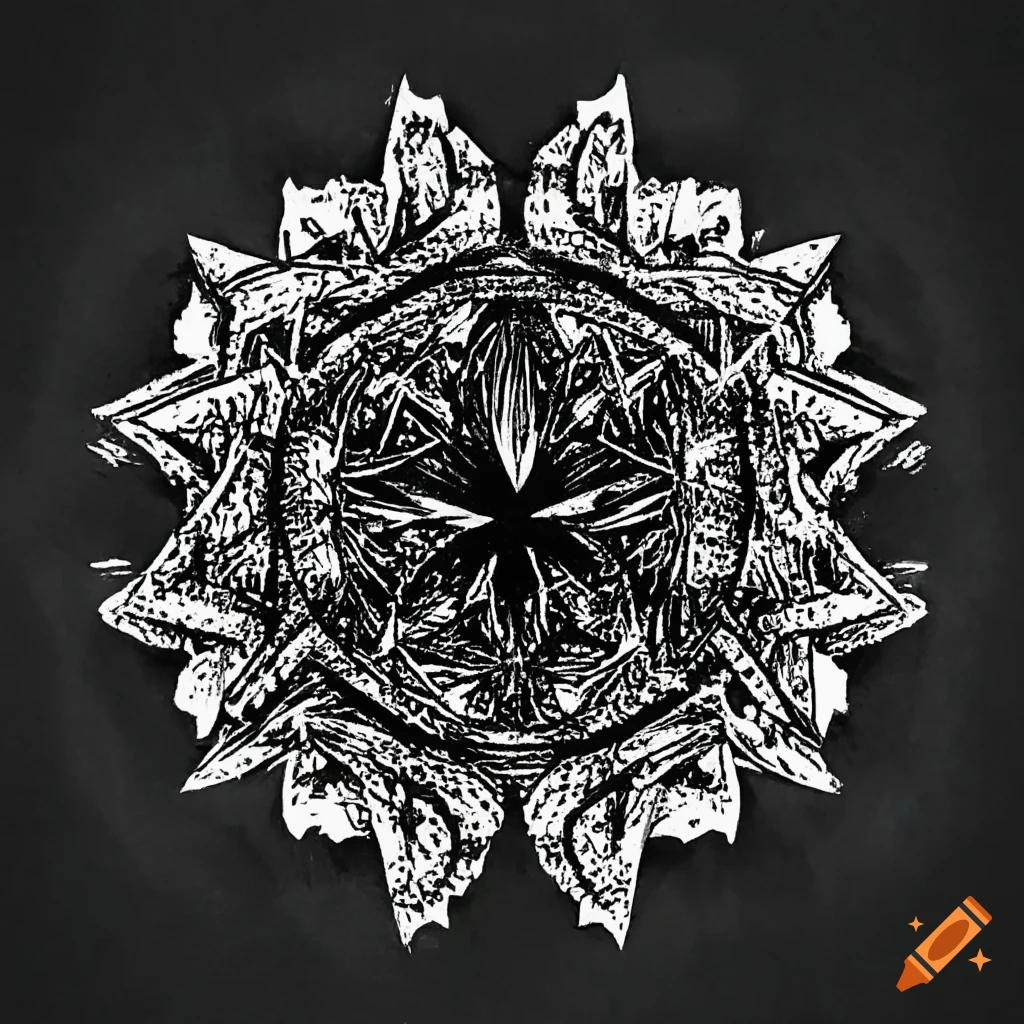 3d black line art of medium-sized stars on Craiyon