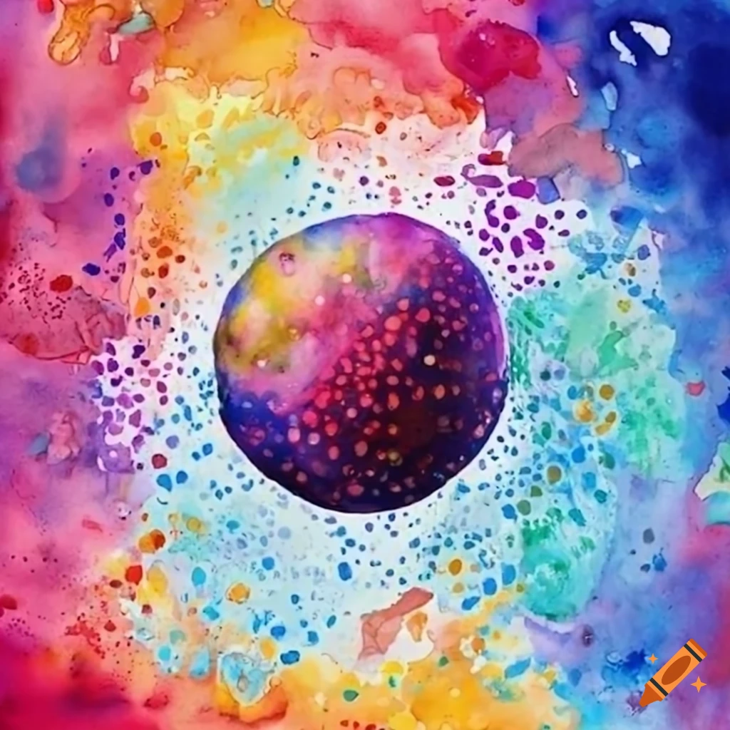 Illustration of international dot day on Craiyon