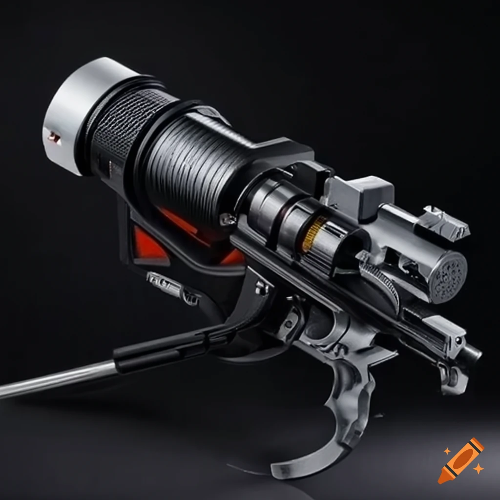 Image of a laser gatling gun on Craiyon