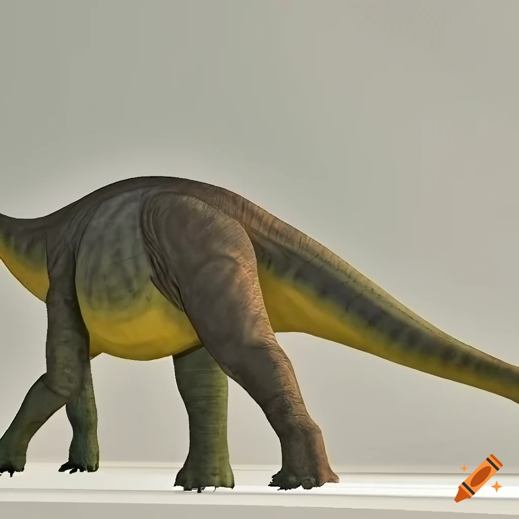 Iguanodon dinosaur with unique color pattern and texture on Craiyon