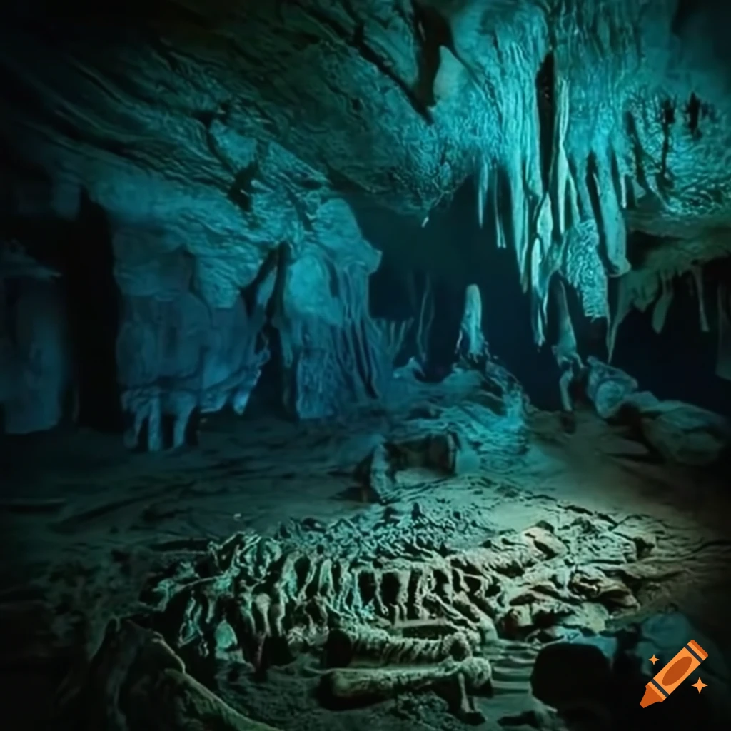 Valley of skeletons and bones on Craiyon