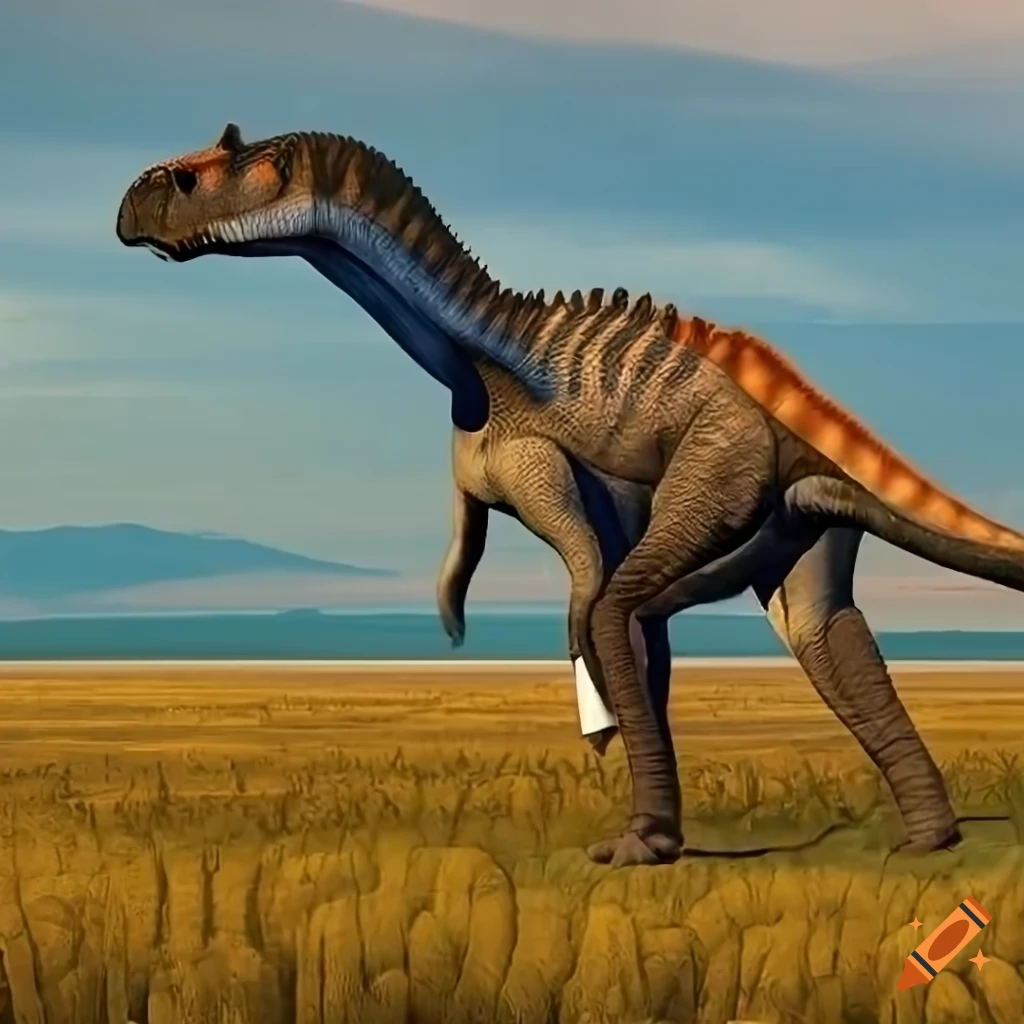 Colorful hadrosaurus in a marshland on a bright morning on Craiyon