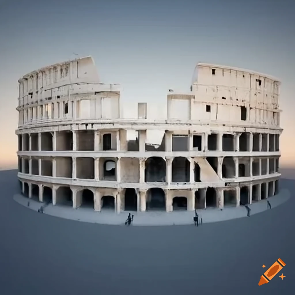 Modern greek colosseum on Craiyon