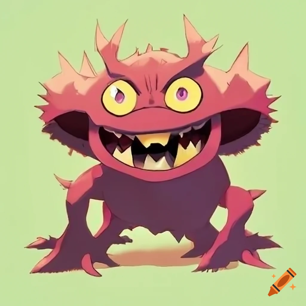 Image of a sharp-toothed pokemon on Craiyon