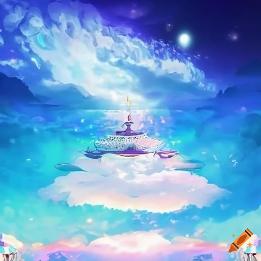 Heavenly sky kingdom of Luxoria on Craiyon