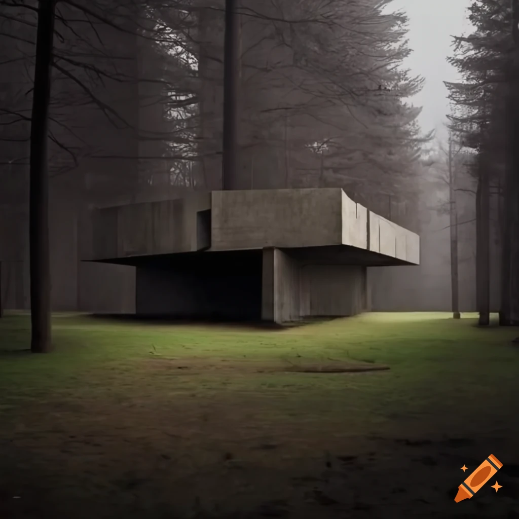 Dark And Mysterious Architectural Design On Craiyon