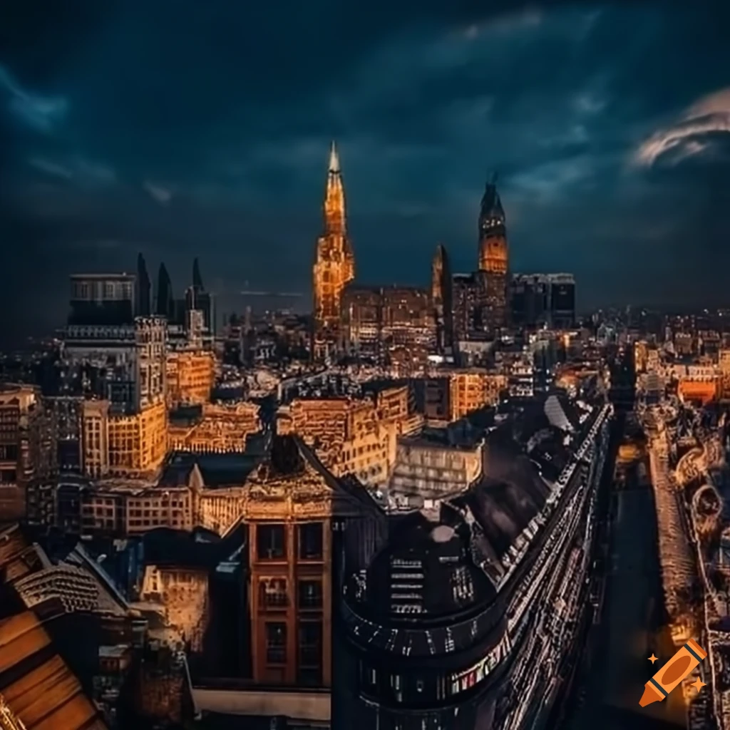 Image of a beautiful fictional european capital city on Craiyon