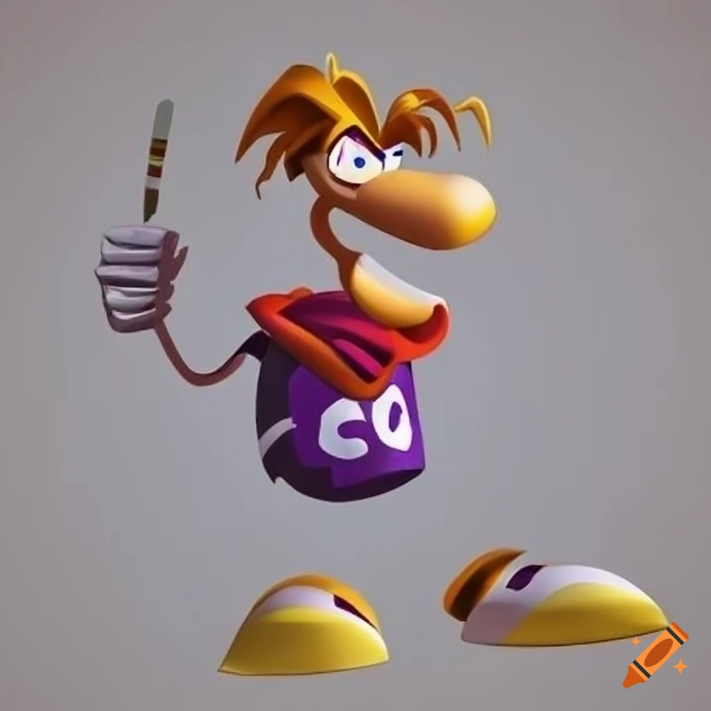 Geometric character design of rayman