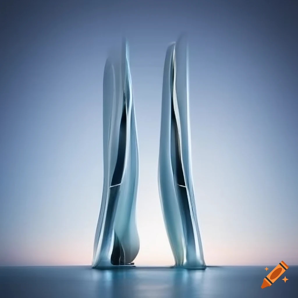 Glass tower in a modern architectural design on Craiyon