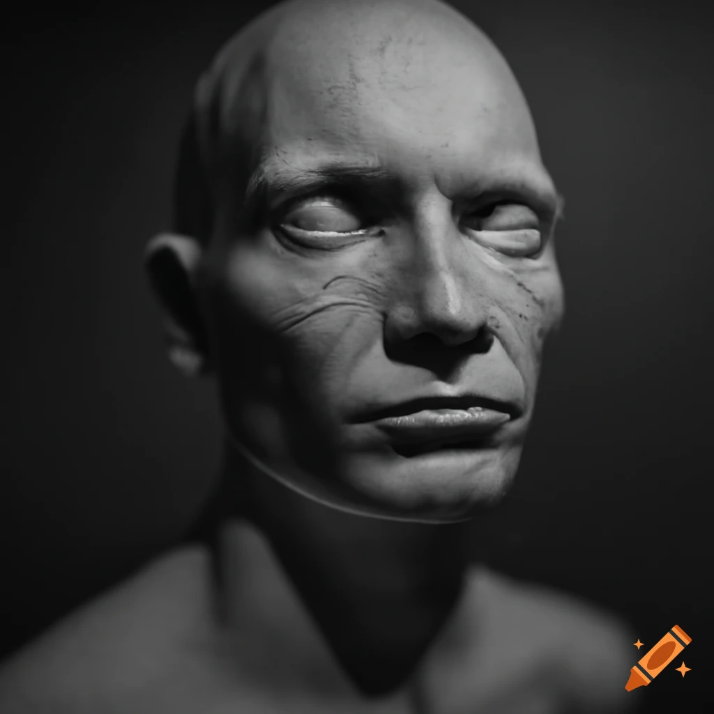 Very sad humanoid on Craiyon