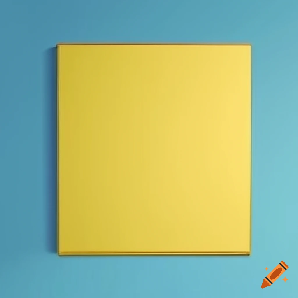 Yellow and blue poster design on Craiyon