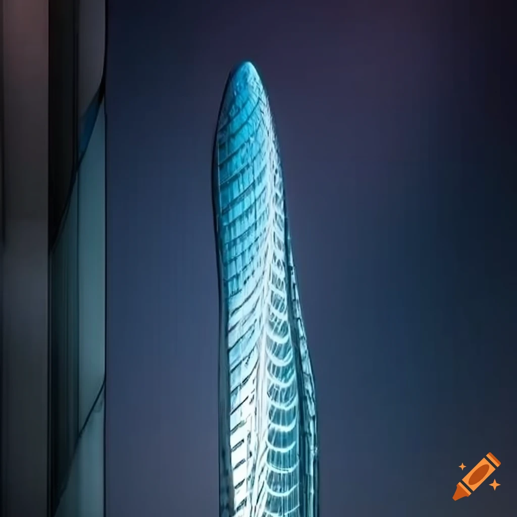Modern glass towers by zaha hadid