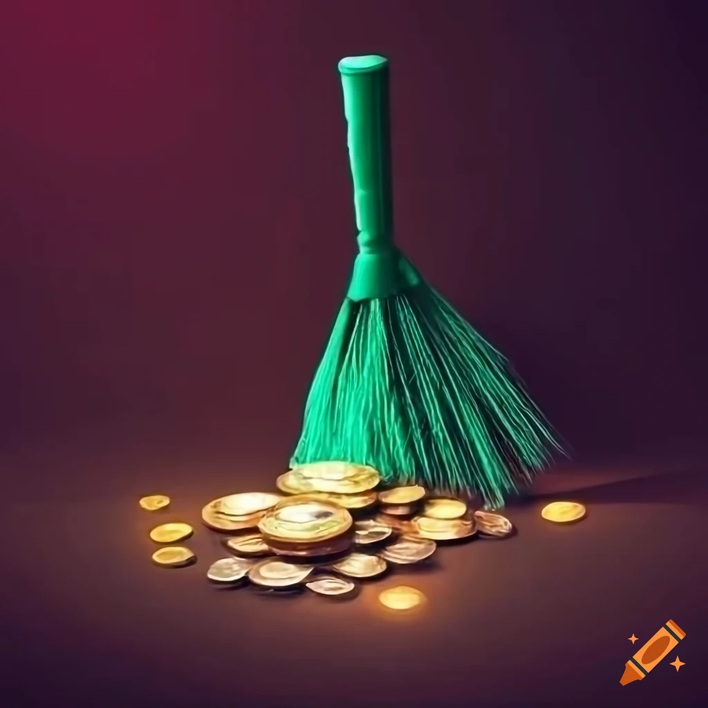 Cash overflowing from a money pot on Craiyon