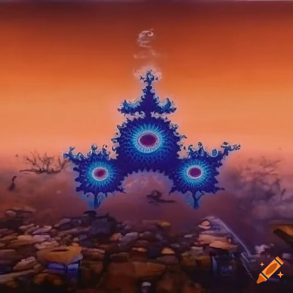 Abstract coral reef graffiti art with a touch of surrealism on Craiyon