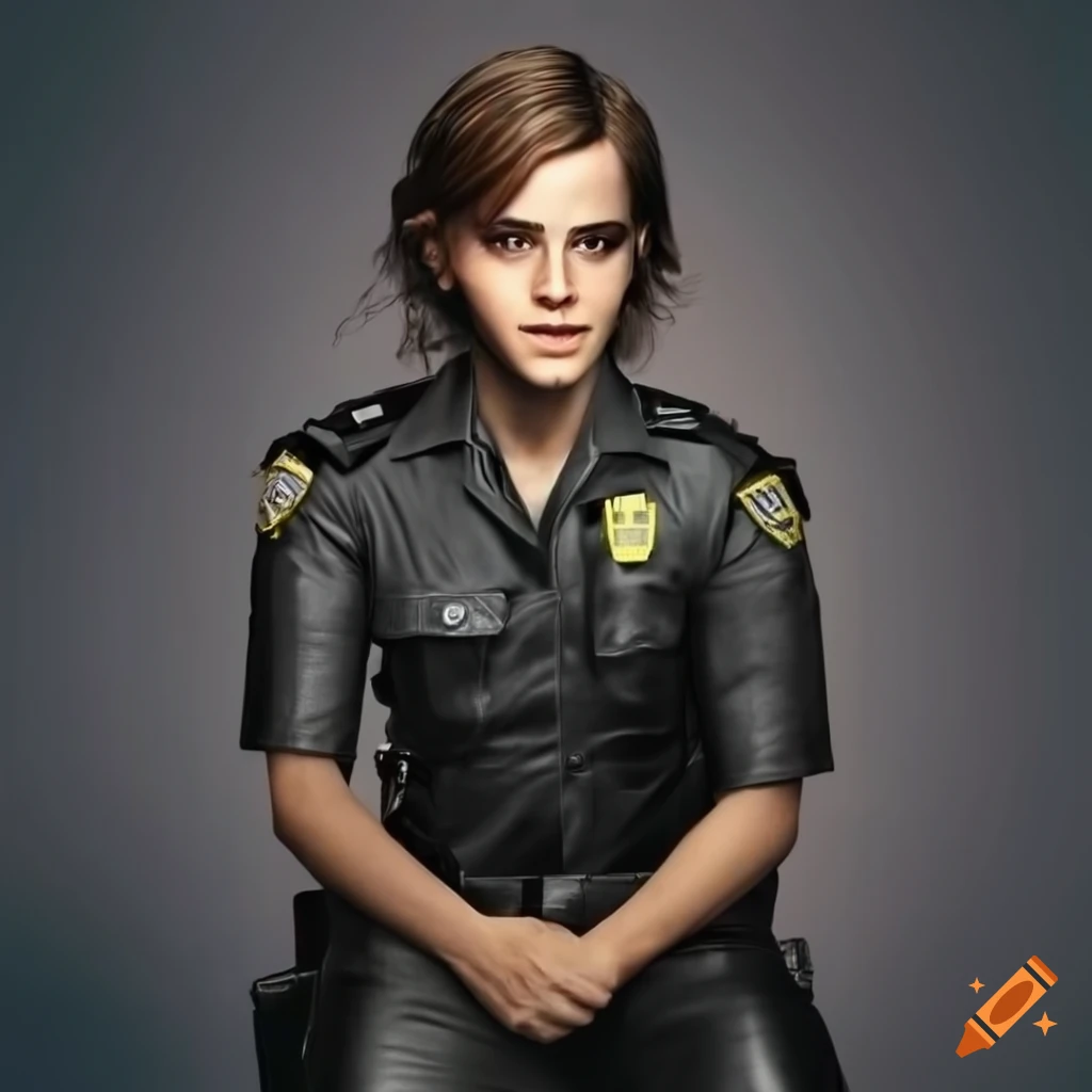 Detailed photograph of police officers emma watson and jason statham on ...
