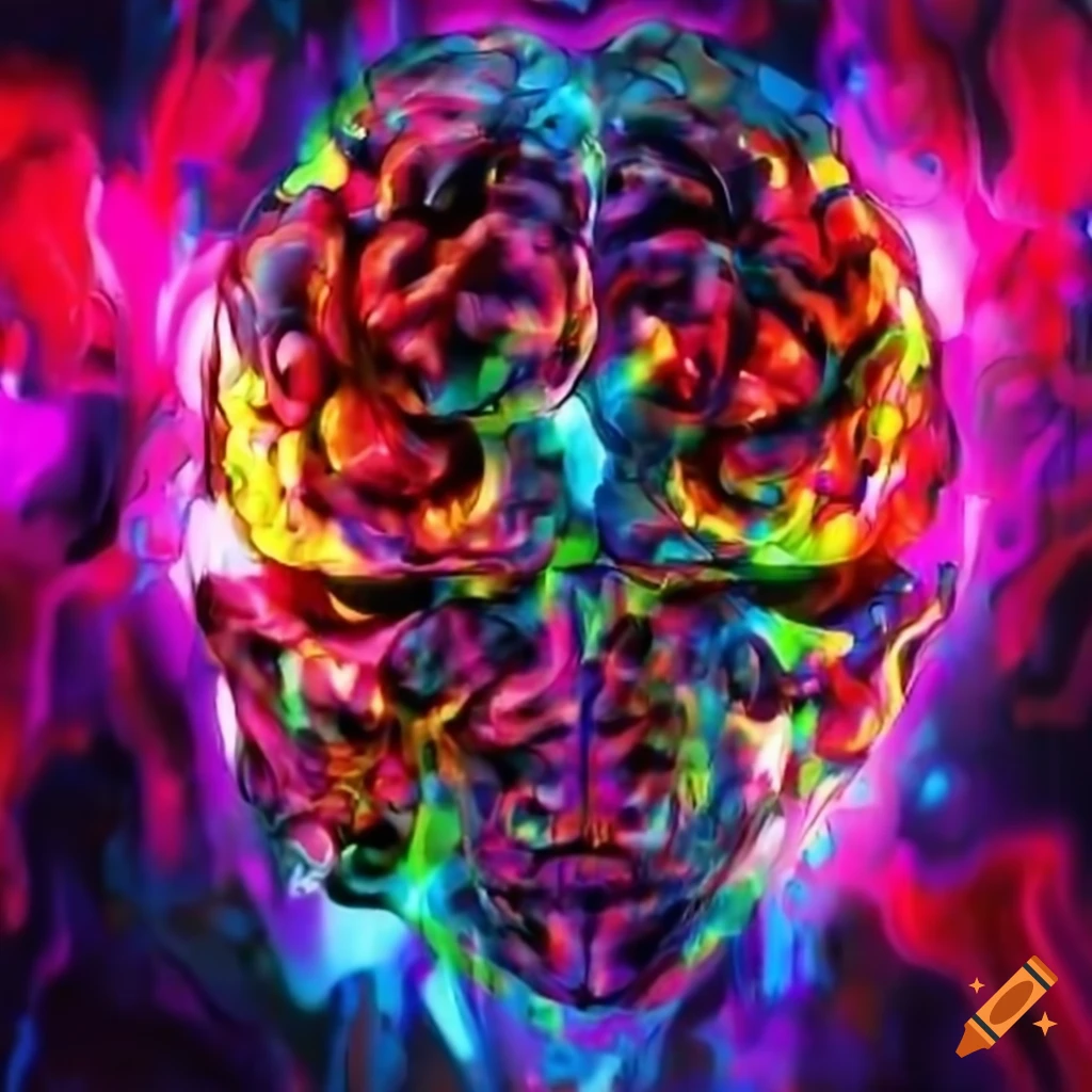 Illustration of a battle between heart and brain on Craiyon