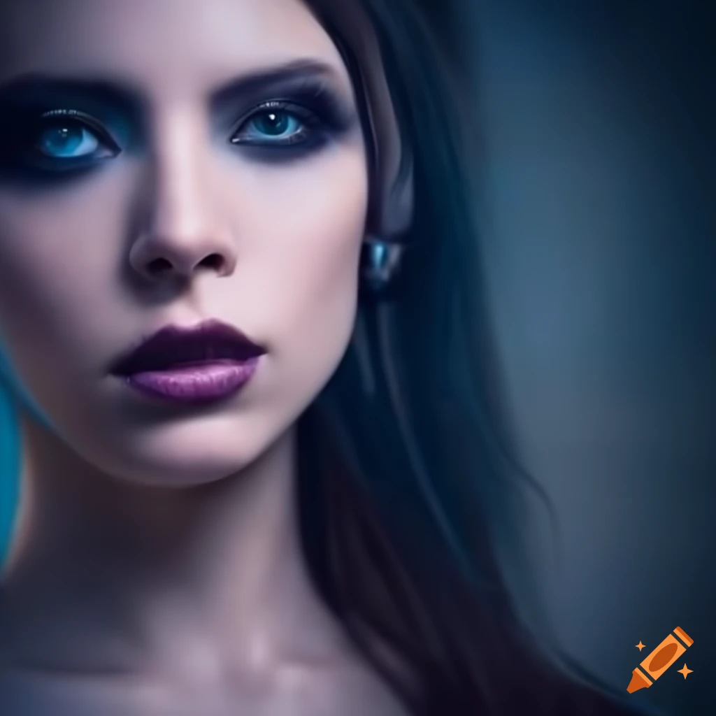 Image of a futuristic female character on Craiyon