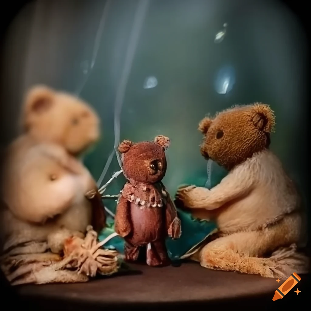 Miniature diorama of a healing ritual dance