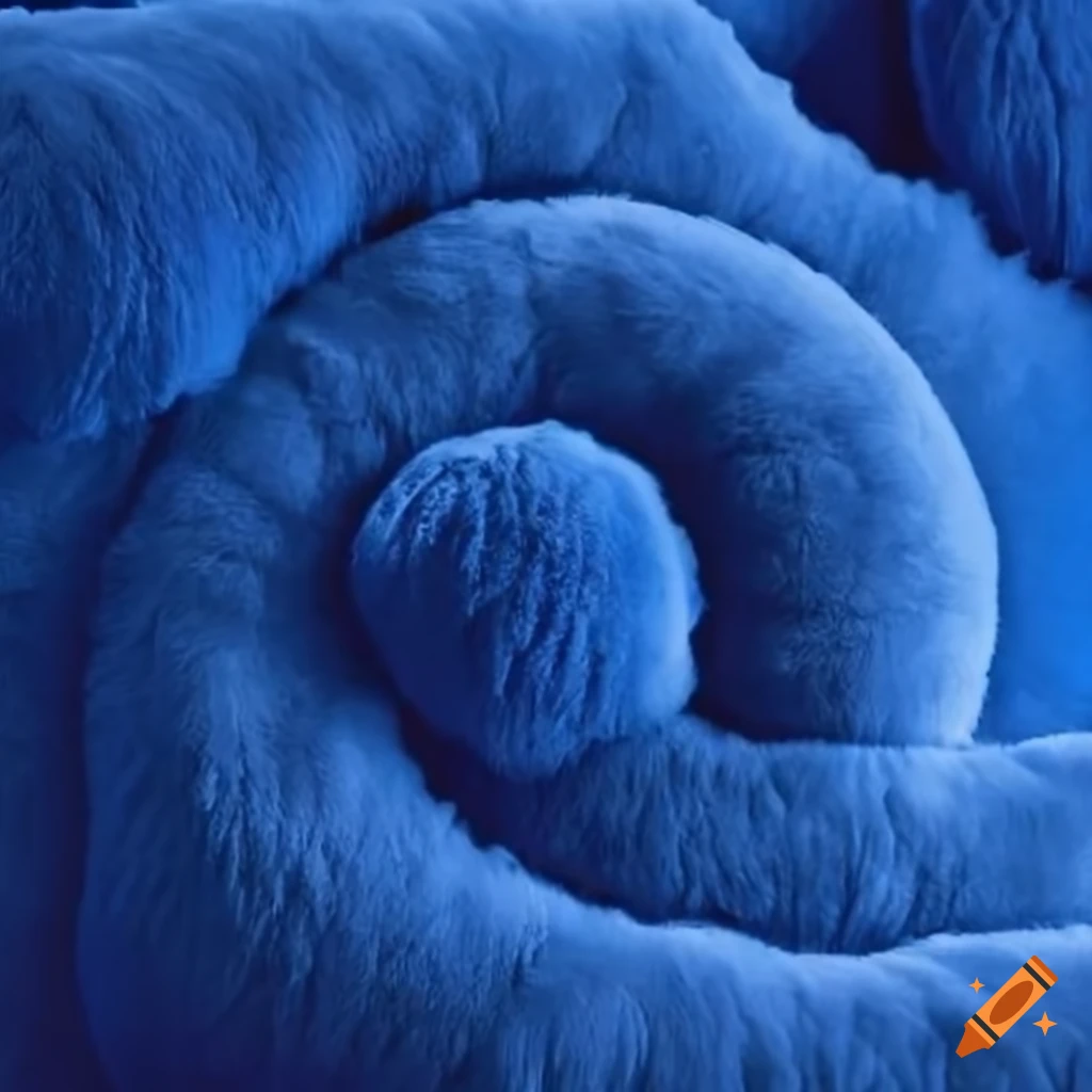 Blue plush background texture