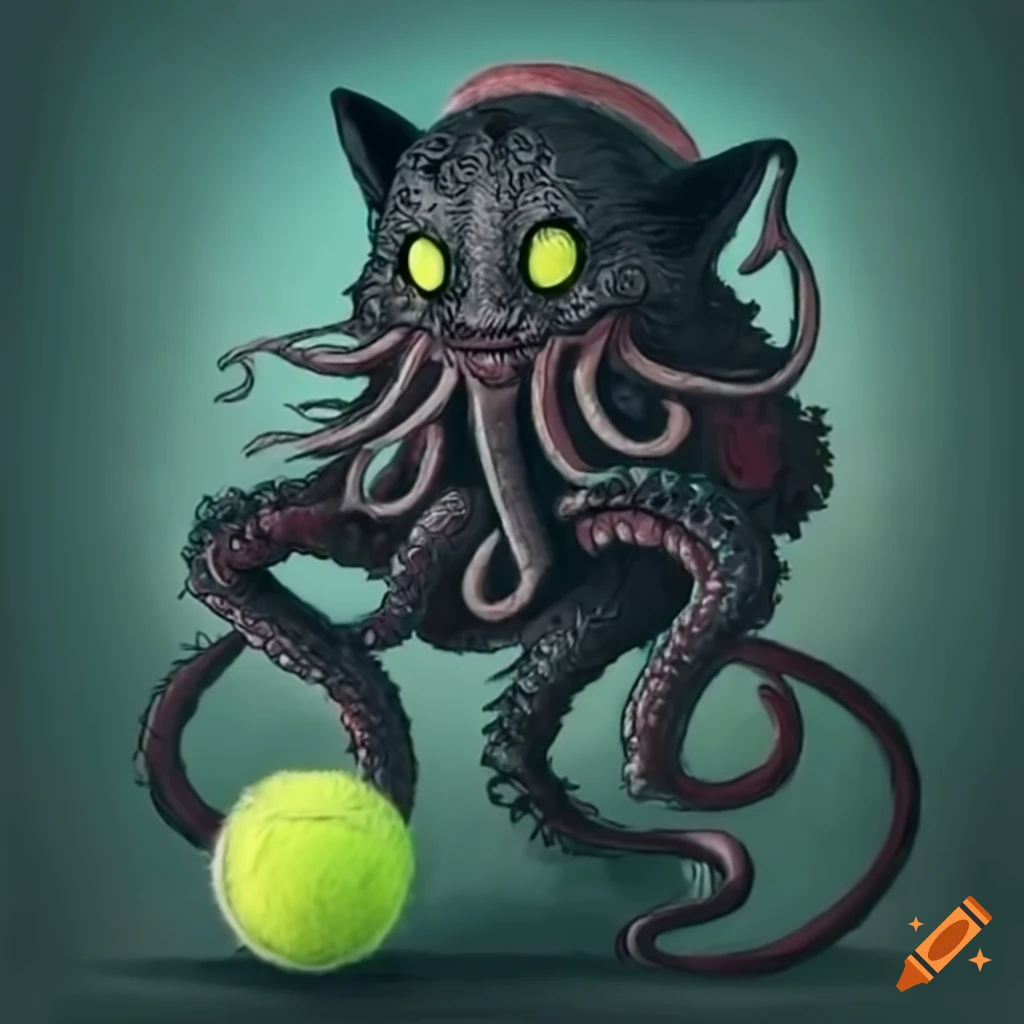 Adorable cthulhu in a christmas theme on Craiyon