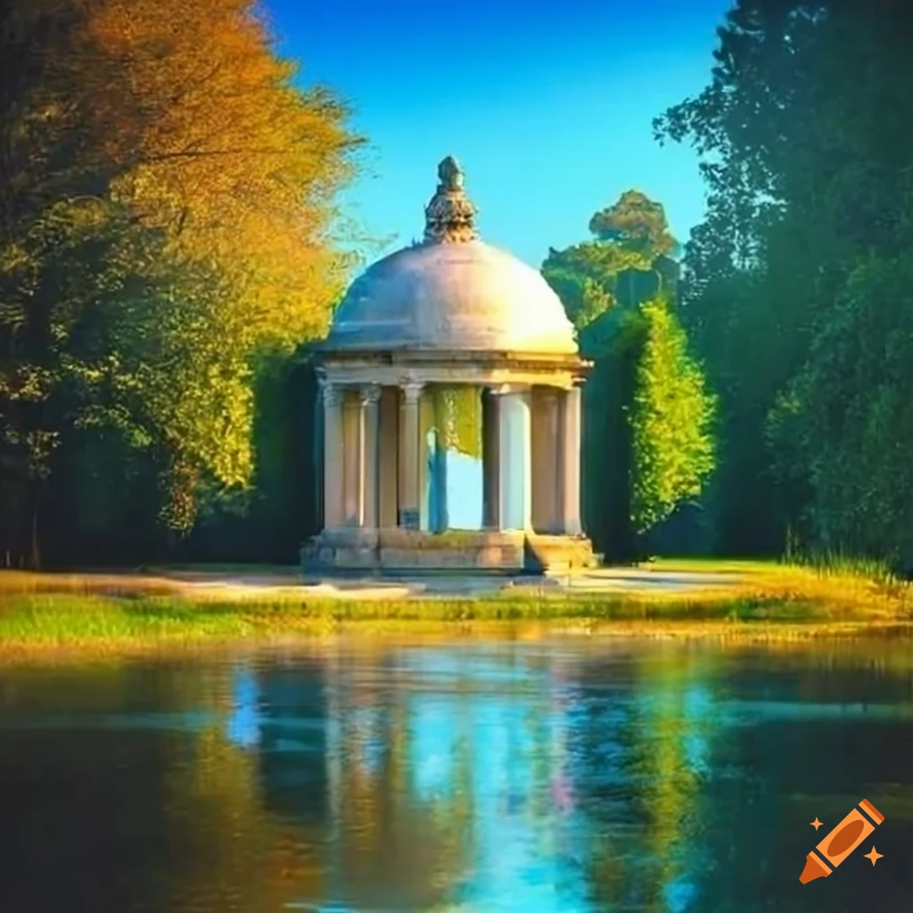 Monet-style garden scene through a window on Craiyon